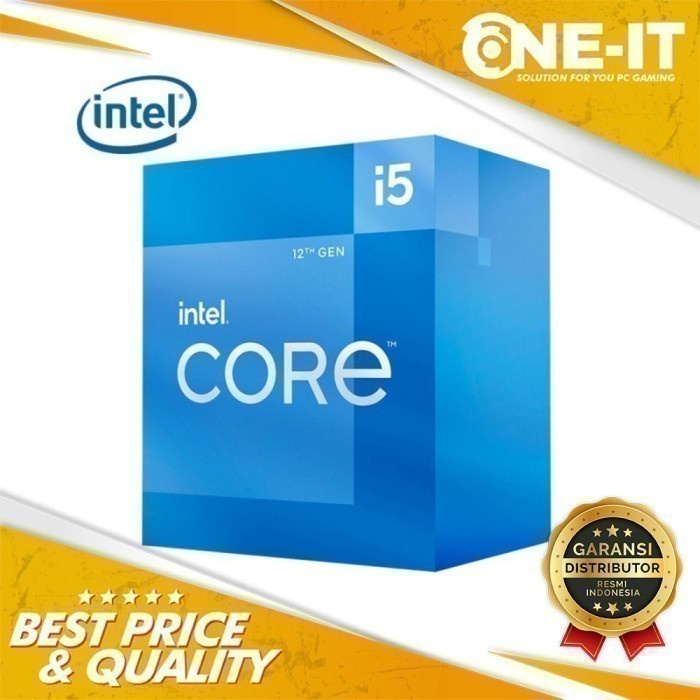 Jual Intel Core i5 12400F 2.5 GHz 6 Core 12 Threads Alder Lake LGA1700 | Shopee Indonesia