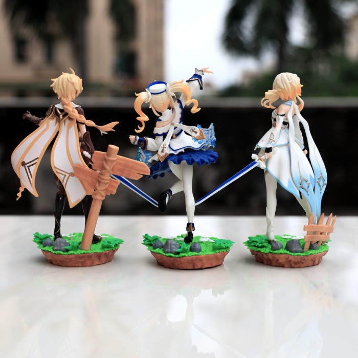 Jual MUST HAVE!! FIGURE GENSHIN IMPACT AETHER LUMINE BARBARA ANIME 20CM ...