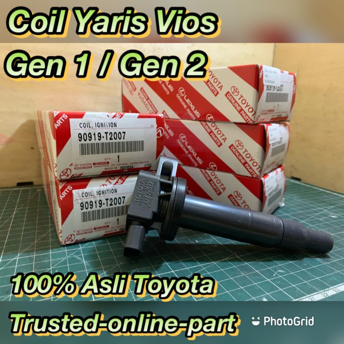 Jual Coil busi Yaris Vios 100% Asli Toyota 90919-T2007 | Shopee Indonesia
