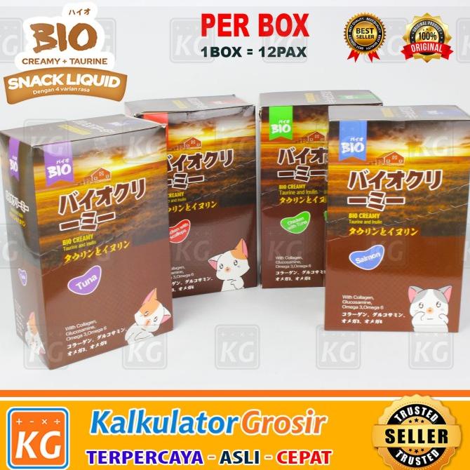 Jual Snack Kucing Bio Creamy Treats 15g Cemilan Snack Kucing 1 Box 48 ...