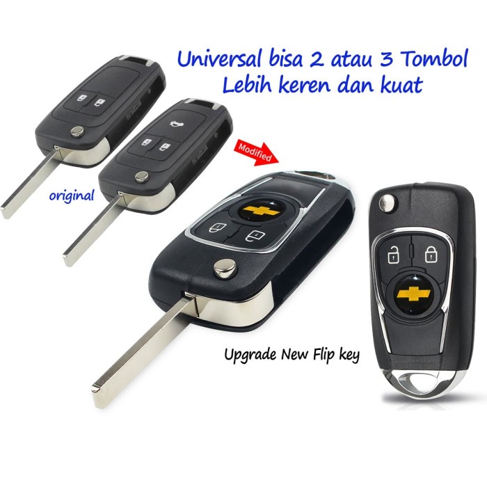 Jual Kunci Modified Flip Folding Car Key For Chevrolet Aveo / Spin Kode ...