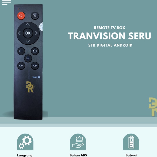 Jual New!! Remot Remote Android TV Box Transvision Xtreamer SERU / stb ...