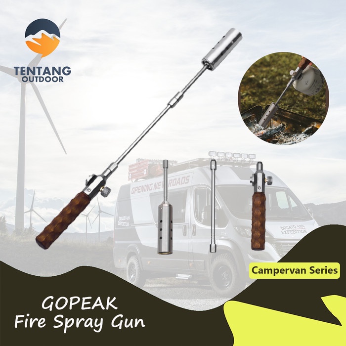 Jual GO PEAK Fire Spray Gun Flame Gun Gas Kayu Bakar Camping Hiking ...