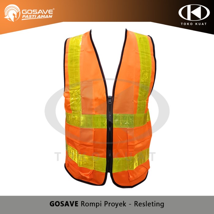 Jual Bestseller Gosave Rompi Polyester Safety Proyek Jalan Mekanik ...