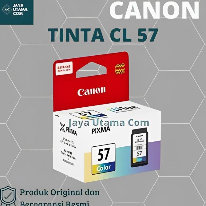 Jual TER-UPDATE TINTA CANON CL 57 / CL57 COLOR ORIGINAL #ORIGINAL | Shopee Indonesia