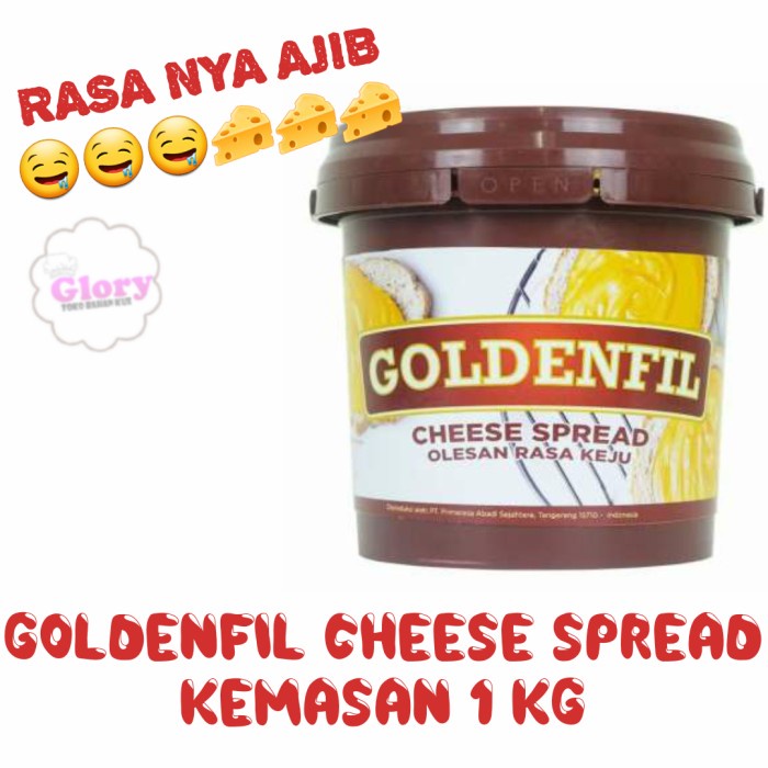 Jual goldenfil cheese spread 1kg/ selai keju/ selai roti bakar | Shopee ...