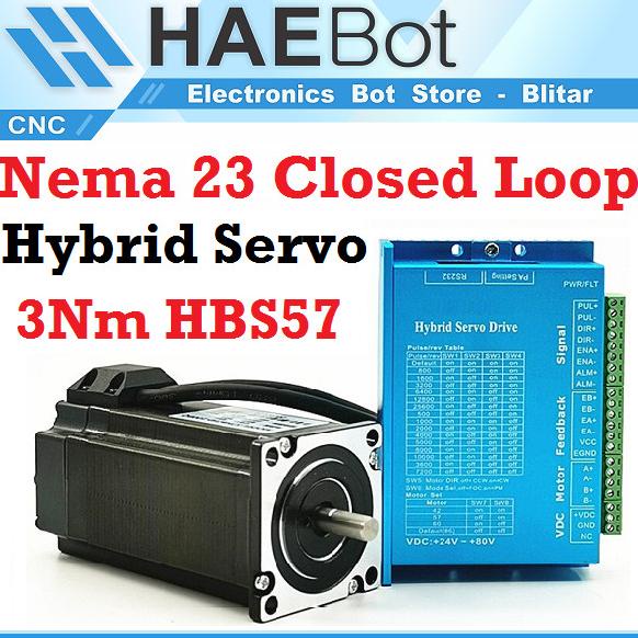 Jual ~@~@~@~@] [EBS] Kit Motor Stepper Nema 23 Closed Loop 3Nm Servo ...