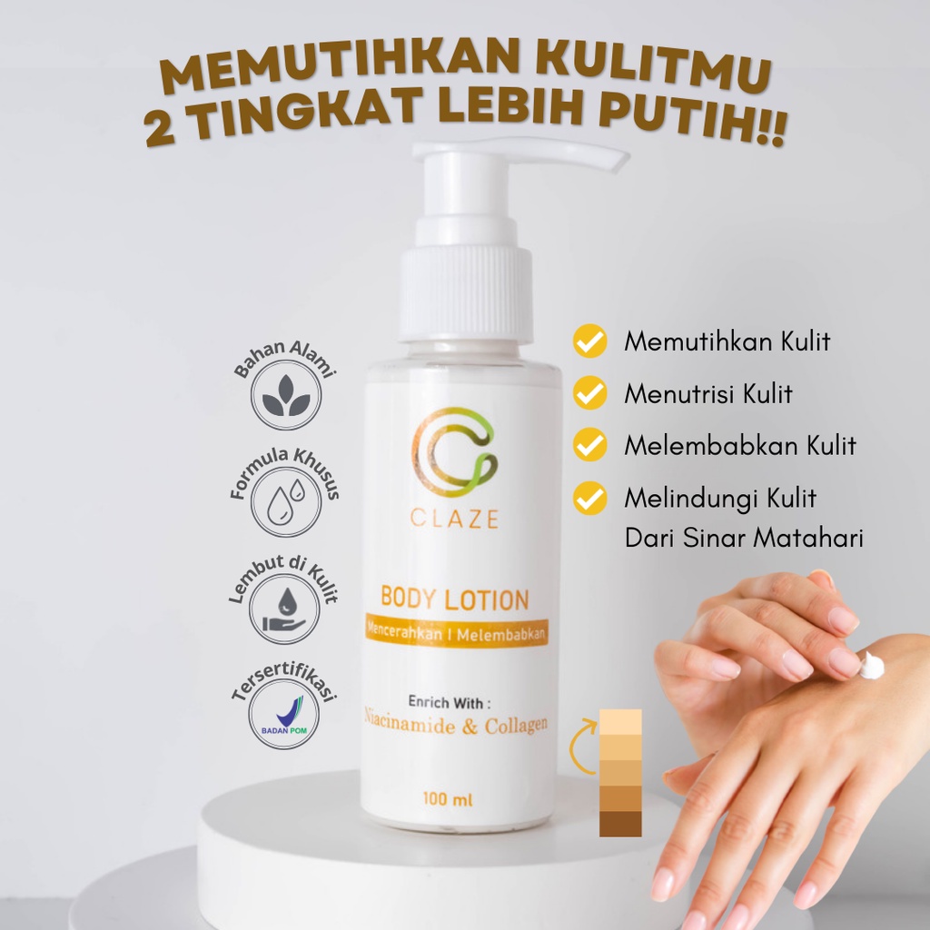 Jual [BUY 1 GET 2 FREE] Instant Brightening Premium Body Lotion Siang Malam / HB pemutih Badan ...