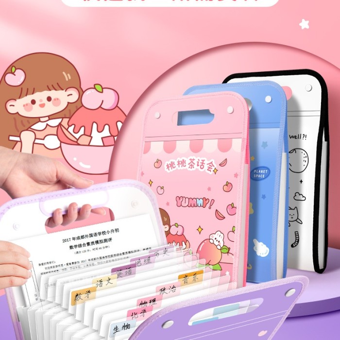 Jual File Folder Bag STAND/Clear File Folder/Map Folder/Organizer Bag ...