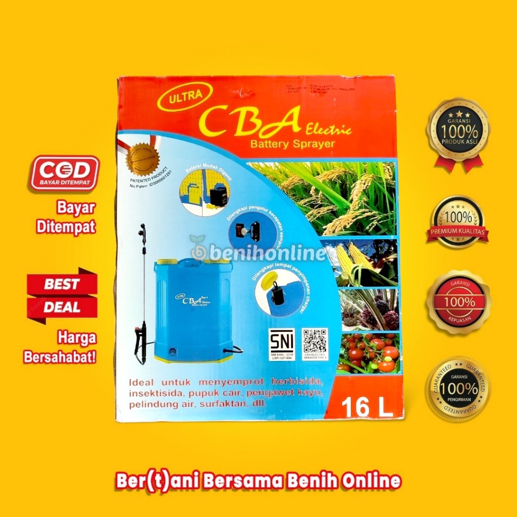 Jual SPRAYER CBA KNAPSACK ELEKTRIK 16 LITER Tipe 3 dan Tipe 4 (Tanki ...