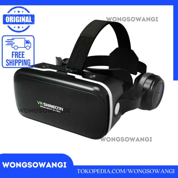 Jual VIRTUAL REALITY BOX VR 3D ORIGINAL SHINECON 6.0 WITH HEADPHONE 7 ...