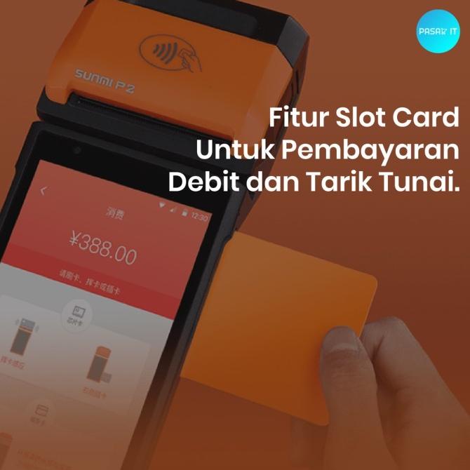 Jual Mesin Kasir Portable Android Sunmi P2 4G Lte Payment Pos Barcode ...