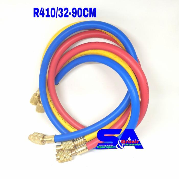 Jual Selang Freon R410 1Set 90 Cm/Slang Manifold Testing/Pengisian R32 ...