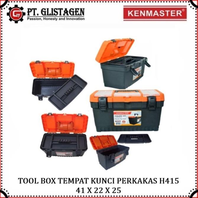 Jual Order Langsung!! Tool Box Besar Kotak Perkakas Tool Kit Toolbox Plastik Kenmaster H415 Kode ...