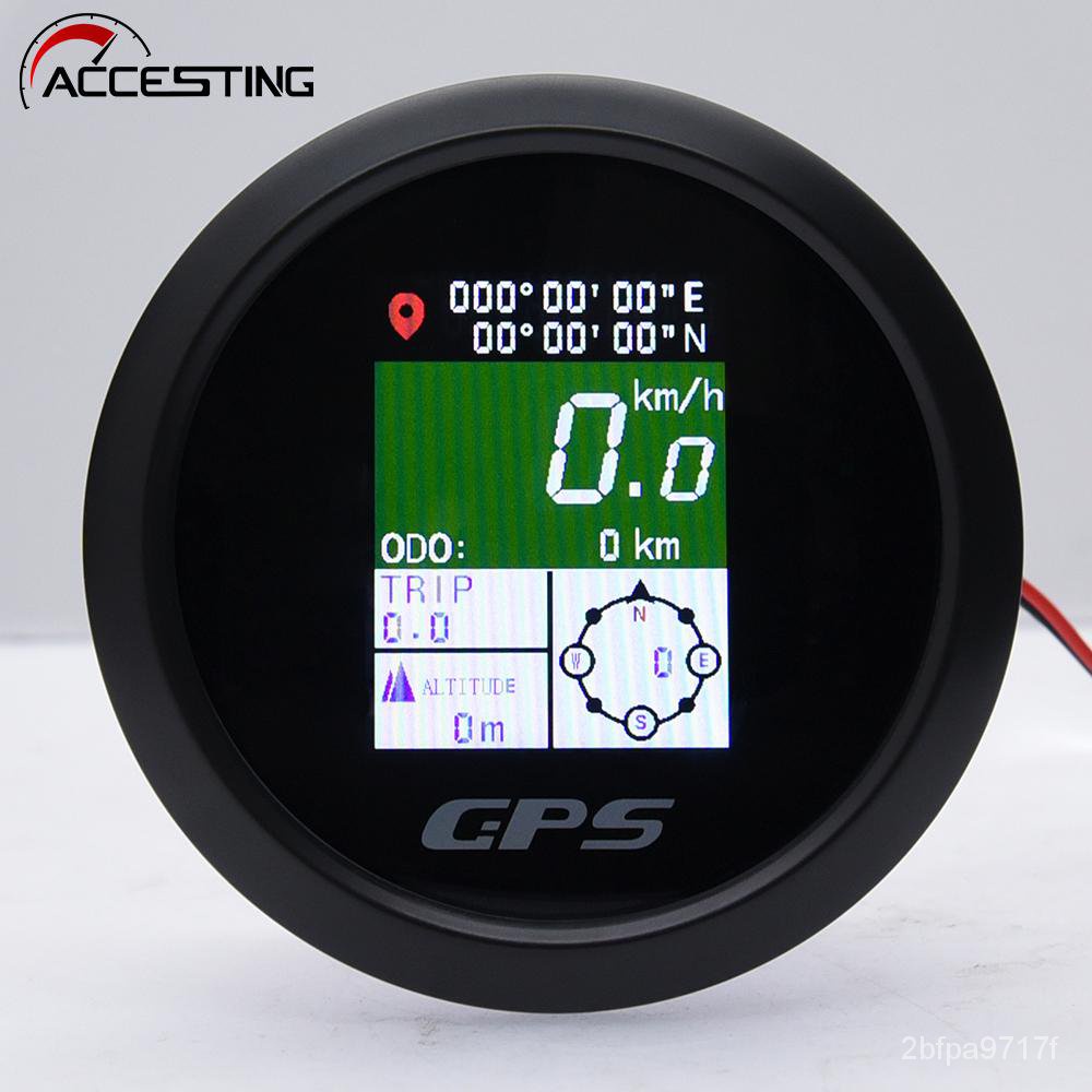 Jual &85mm TFT Screen Digital GPS Speedometer With Waterproof MPH Knots ...