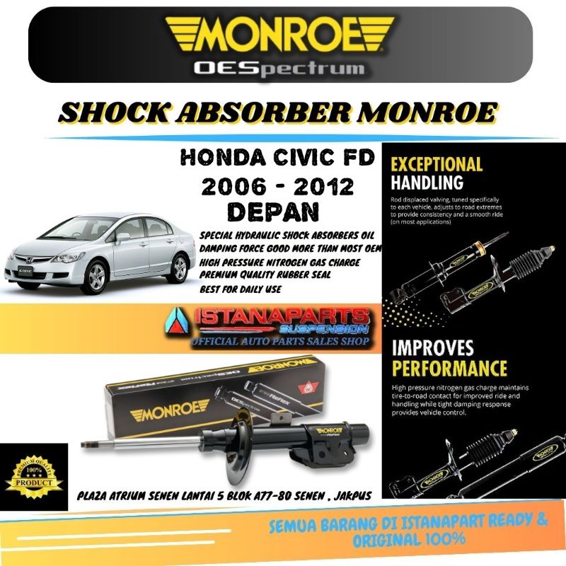 Jual Shockbreaker / Shock merk MONROE OESPECTRUM HONDA CIVIC FD DEPAN ...