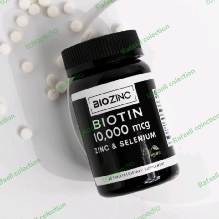 Jual BIOZINC (BIOTIN 10.000MG + ZINC DAN SELENIUM) 60 TABS | Shopee ...