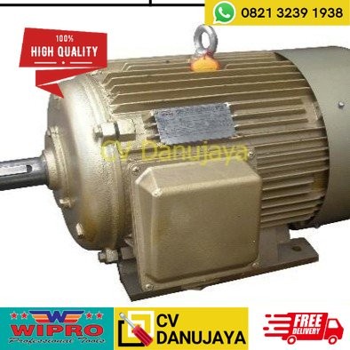 Jual Dinamo Elektro motor 2 hp 2 pk 3 phase 3 fase 1500 RPM Wipro 12 | Shopee Indonesia