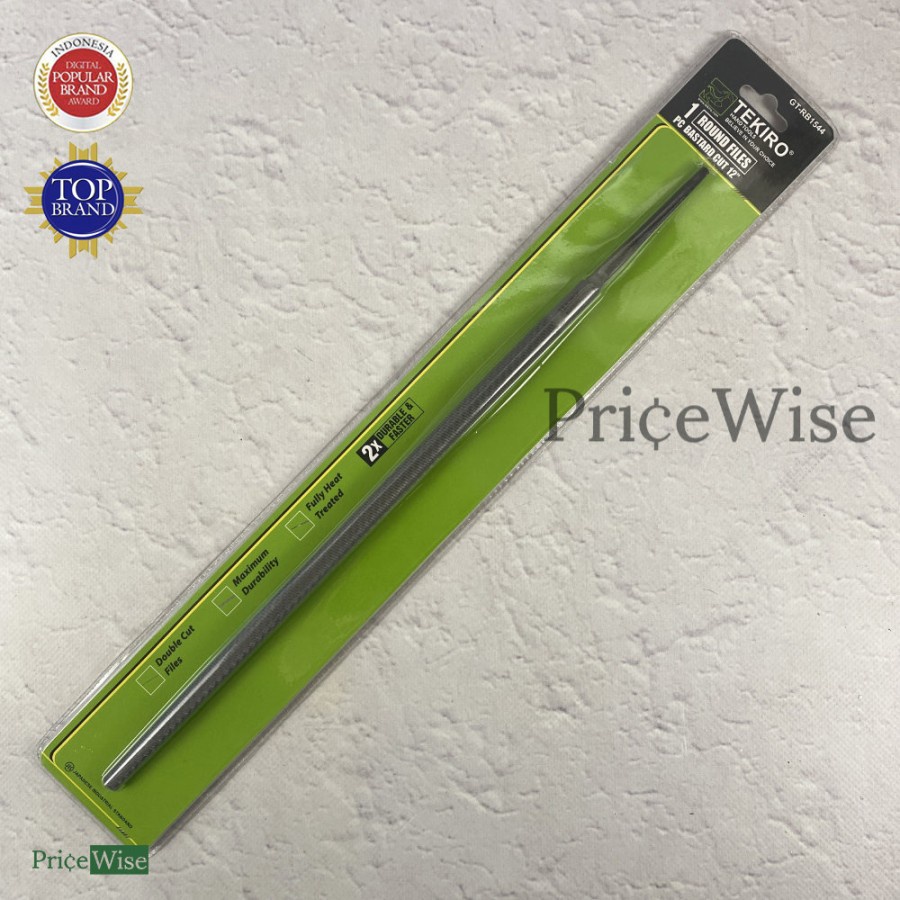 Jual Kikir Bulat Kasar 12 inch Tekiro / Round Files Bastard Cut ...