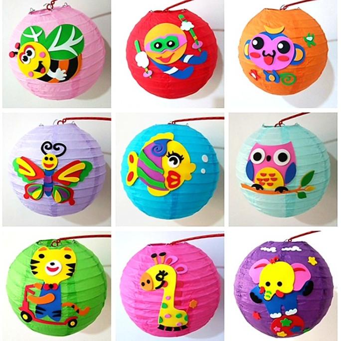 Jual _^_^_^] Lampion Kertas DIY Motif Anak Lantern Fertival Souvenir ...