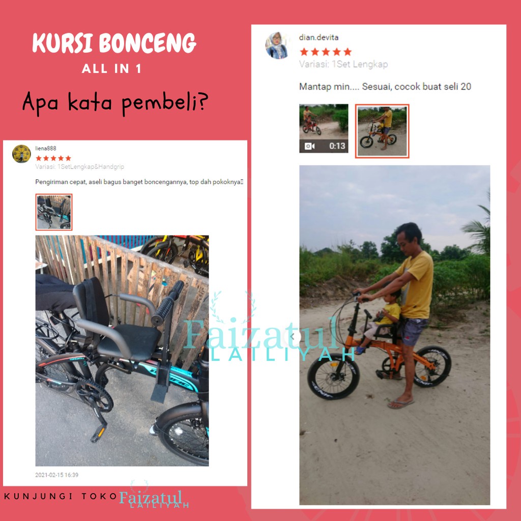 Jual ' kursi boncengan sepeda lipat mtb gunung selly seli phoenix sayur ...