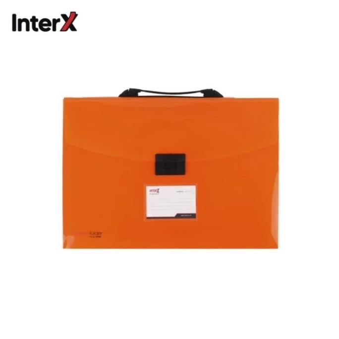 Jual ] Map Carry File Box 4 cm F4 with handle Interxfolder | Shopee ...