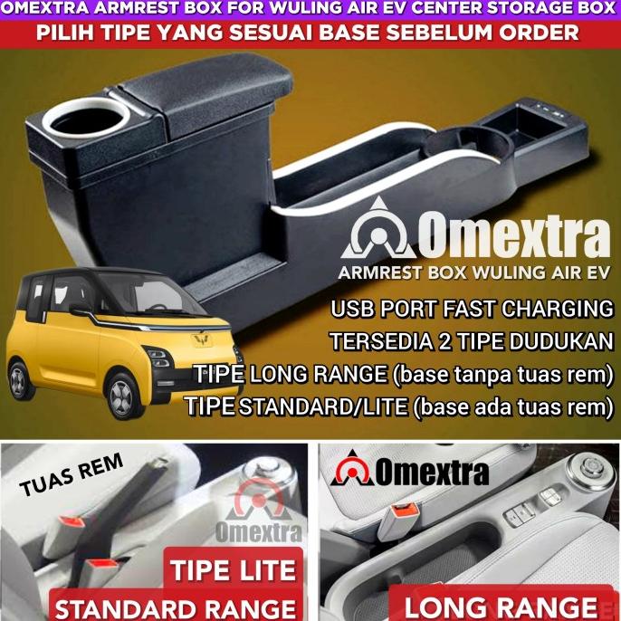 Jual Armrest Wuling Air Ev Omextra Arm rest Box Console Box Wuling Air ...