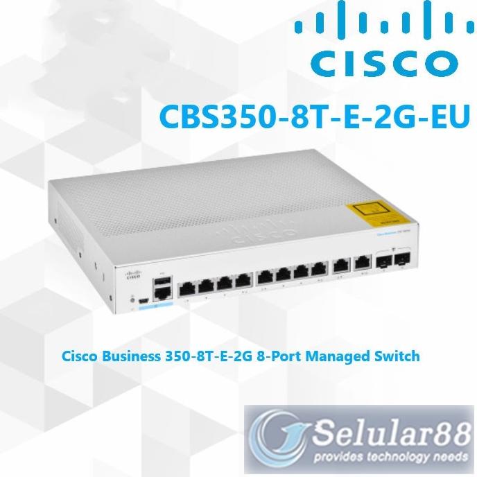 Jual Cisco Cbs350 8t E 2g Eu Business 8port Managed Switch Hub Original