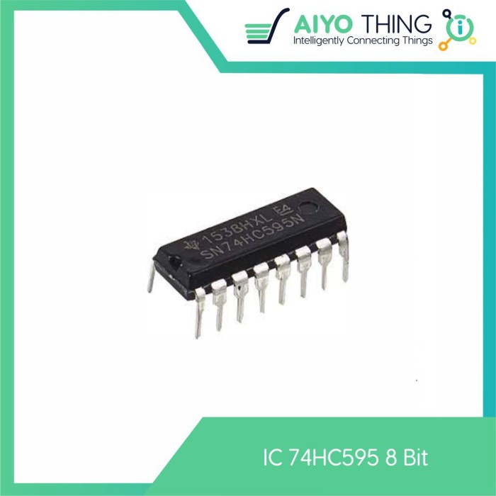 Jual [BR154] 74HC595 74HC595N DIP-16 8 BIT Shift Register IC | Shopee ...