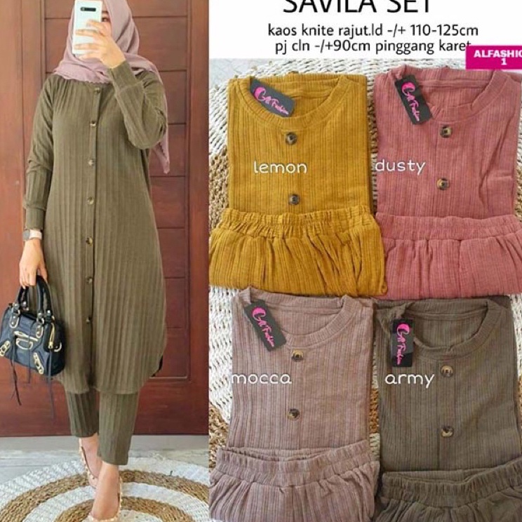 Jual TSFB4135 SAVILA LONG SET ONE SET KNIT HORNET | Shopee Indonesia