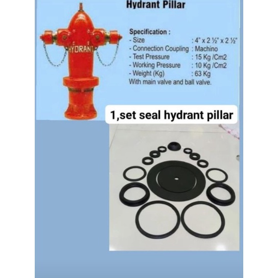 Jual [PROMO NSW2] Seal Hydrant Pillar Two Way 1,Set Komplit Ukuran 4"x2 ...