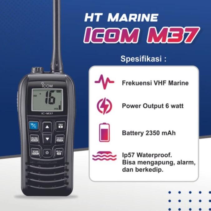 Jual HT ICOM IC-M37 MARINE original | Shopee Indonesia