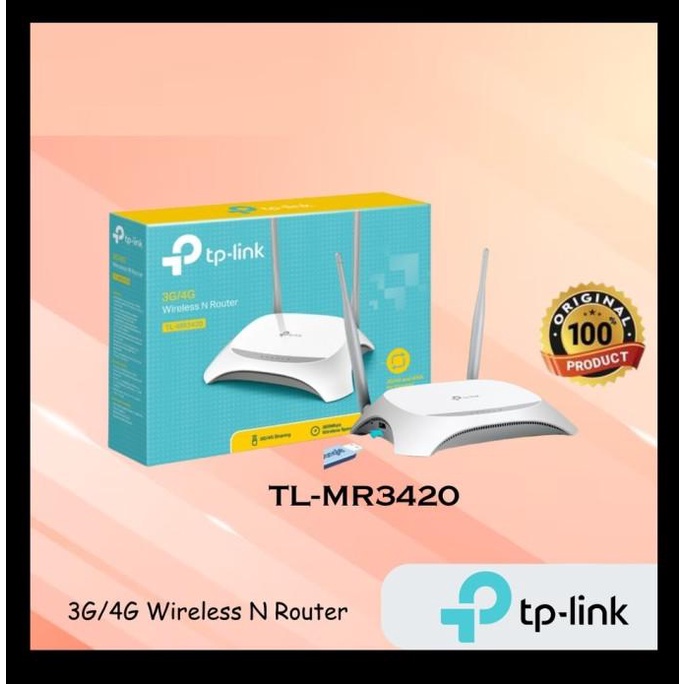 Jual Tp-Link Tl-Mr 3420 Router 4G/3G Usb Modem New Firmware Tplink ...