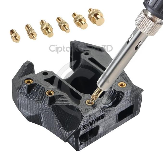 Jual Heat Set Insert Soldering Iron Tip M2 M3 M4 M5 M6 M8 Thread Insert ...