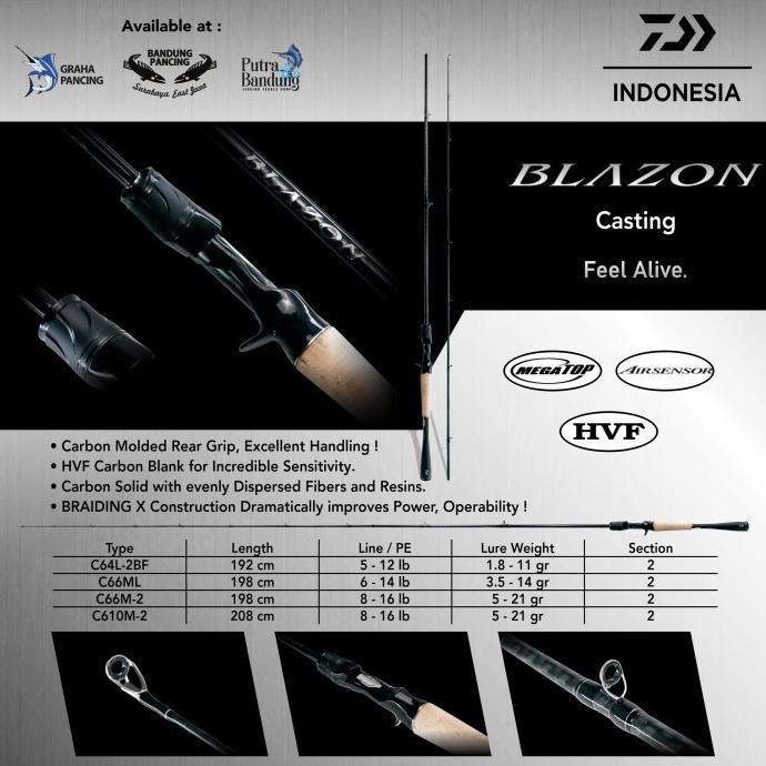 Jual ROD DAIWA BLAZON (BC) | Shopee Indonesia