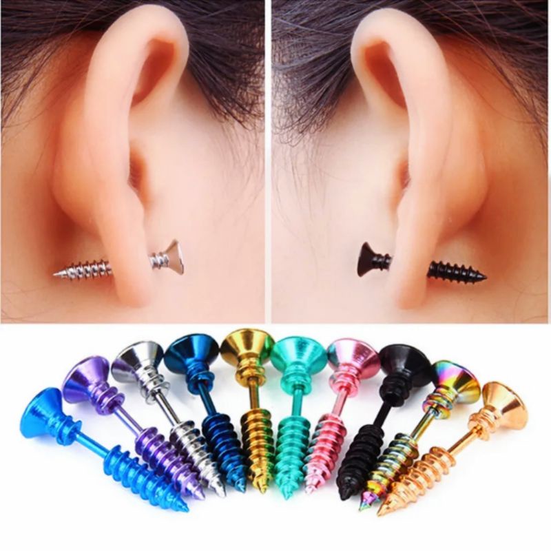 Jual TINDIK TELINGA PIERCING TITANIUM / ANTING TELINGA TITANIUM ...