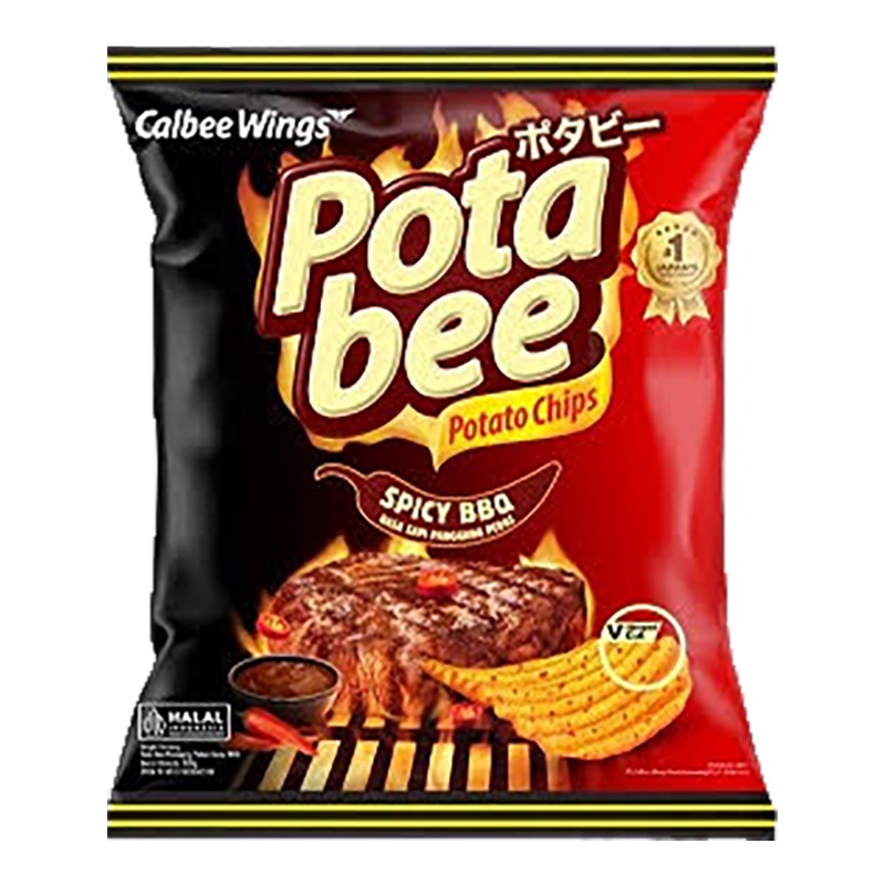 Jual POTABEE Potato Chips Spicy Barbeque 68 g | Shopee Indonesia
