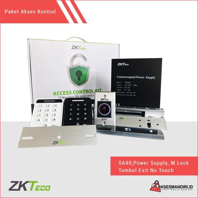 Jual Paket Access Door Sa40 Zkteco Lengkap Original Include Power ...