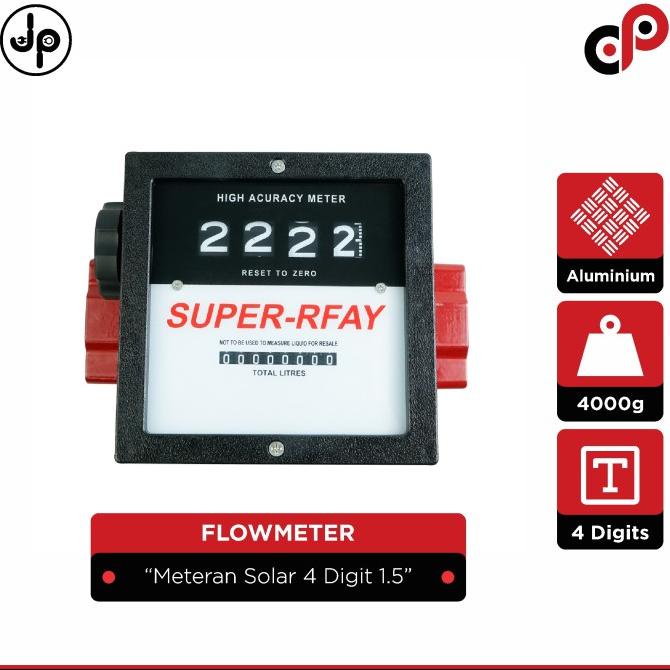 Jual Meteran Solar 4 Digit 1.5" | Flow Meter 1.5" 4 Digits | Shopee ...