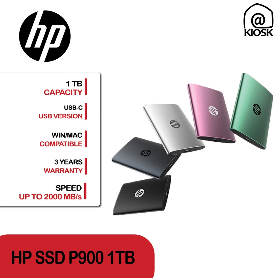 Jual External SSD 1TB / HP Portable SSD P900/ USB-C / Garansi 3 Tahun ...
