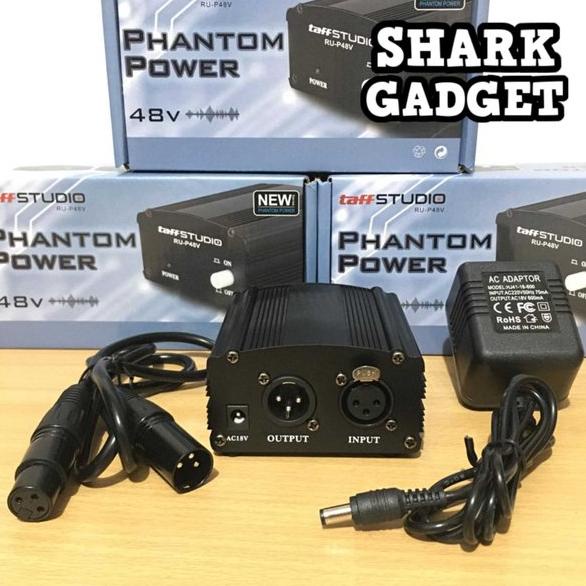 Jual PHANTOM POWER 48V Supply Mic Microphone Condenser with Kabel XLR ...