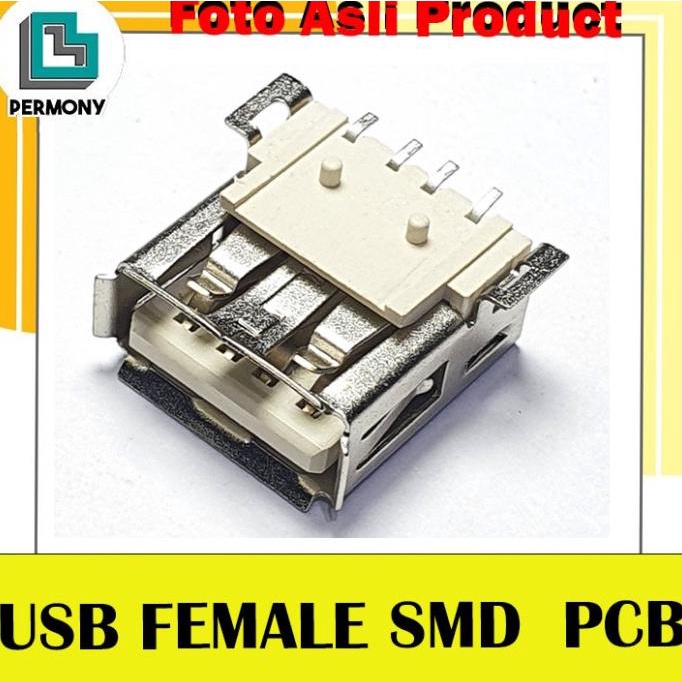 Jual USB female smd pcb socket connector soket | Shopee Indonesia