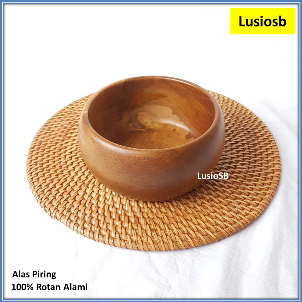 Jual Tatakan Piring Rotan 3 Ukuran / Rattan Placemat 3 Sizes / Alas ...