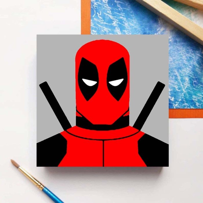 Jual Paint By Number Superhero Superman 20X20 Wooden Painting Kit ...
