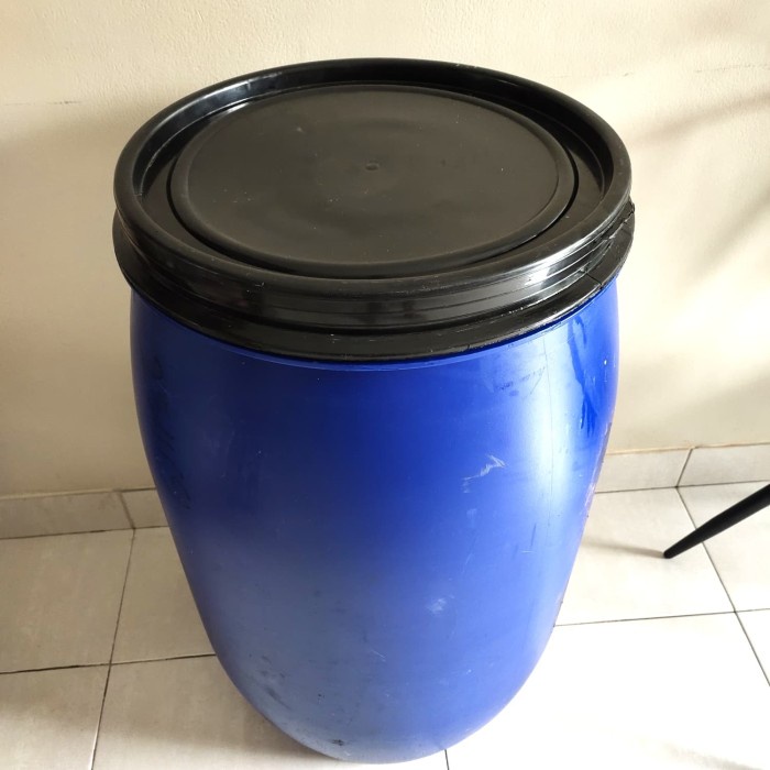 Jual drum biru/gentong air/tong sampah/drum plastik 120L | Shopee Indonesia