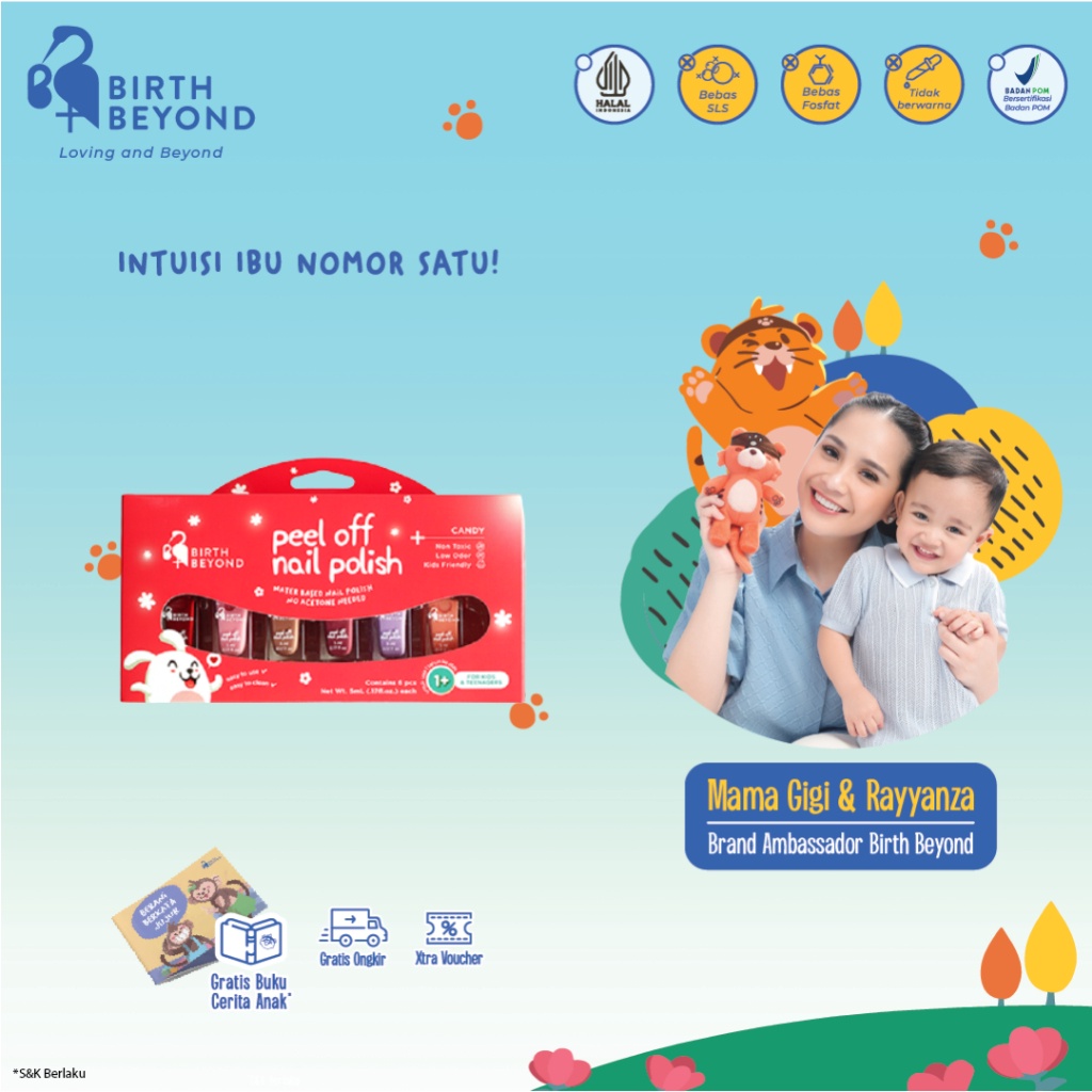 Jual PRODUK AWAL TAHUN Birth Beyond Peel Off Nail Polish Candy @5ml x ...