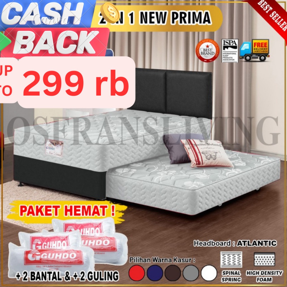 Jual TREND TERBARU Guhdo Springbed New Prima 2 In 1 120x200 - Fullset PROSPINE - Spring Bed ...