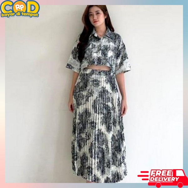 Jual Baju Terbaru 2023 Stln Stlan Wanita Kekinian Satu Set Baju Pakean ...