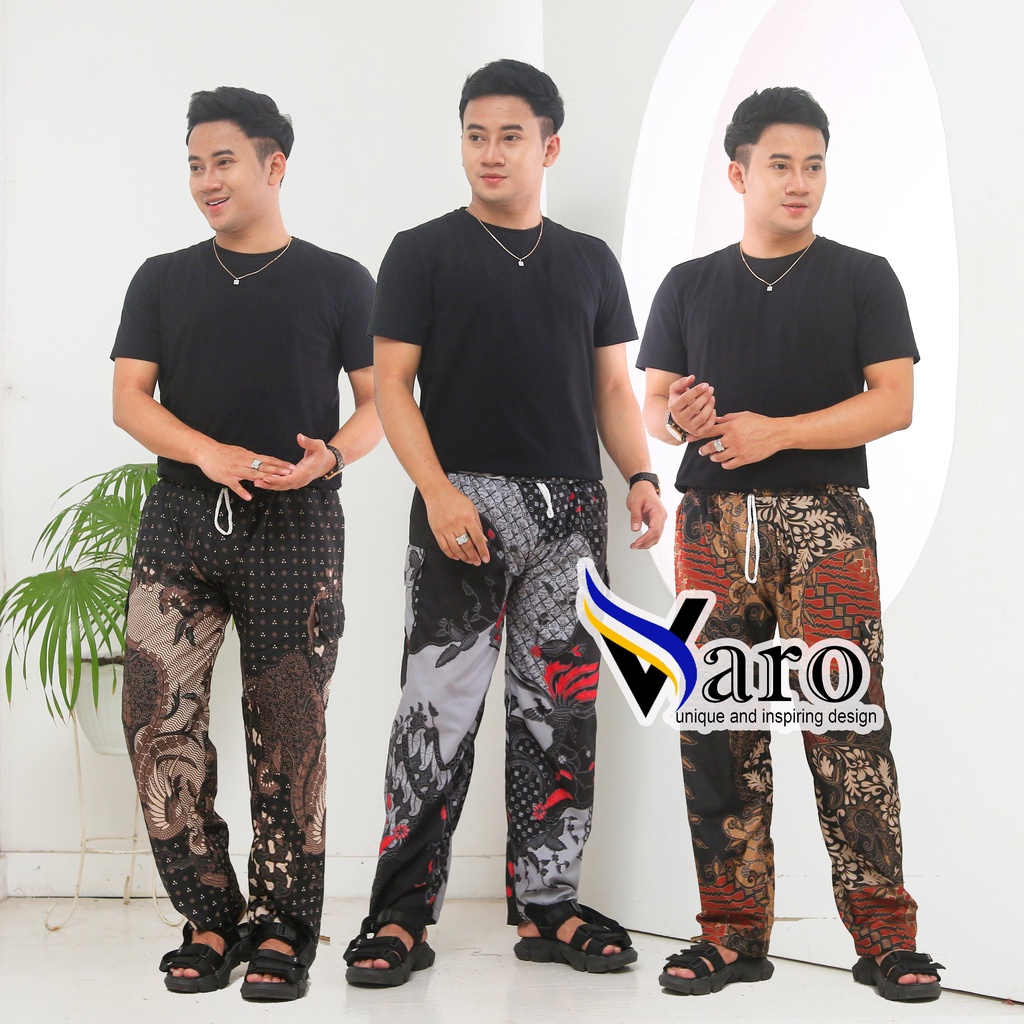 Jual Celana Boim Panjang Batik Varo Jumbo XXL | Shopee Indonesia