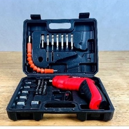 Jual Tool Batre Mesin Bor Set Cordless Screwdriver 4.2 V Mesin Bor ...